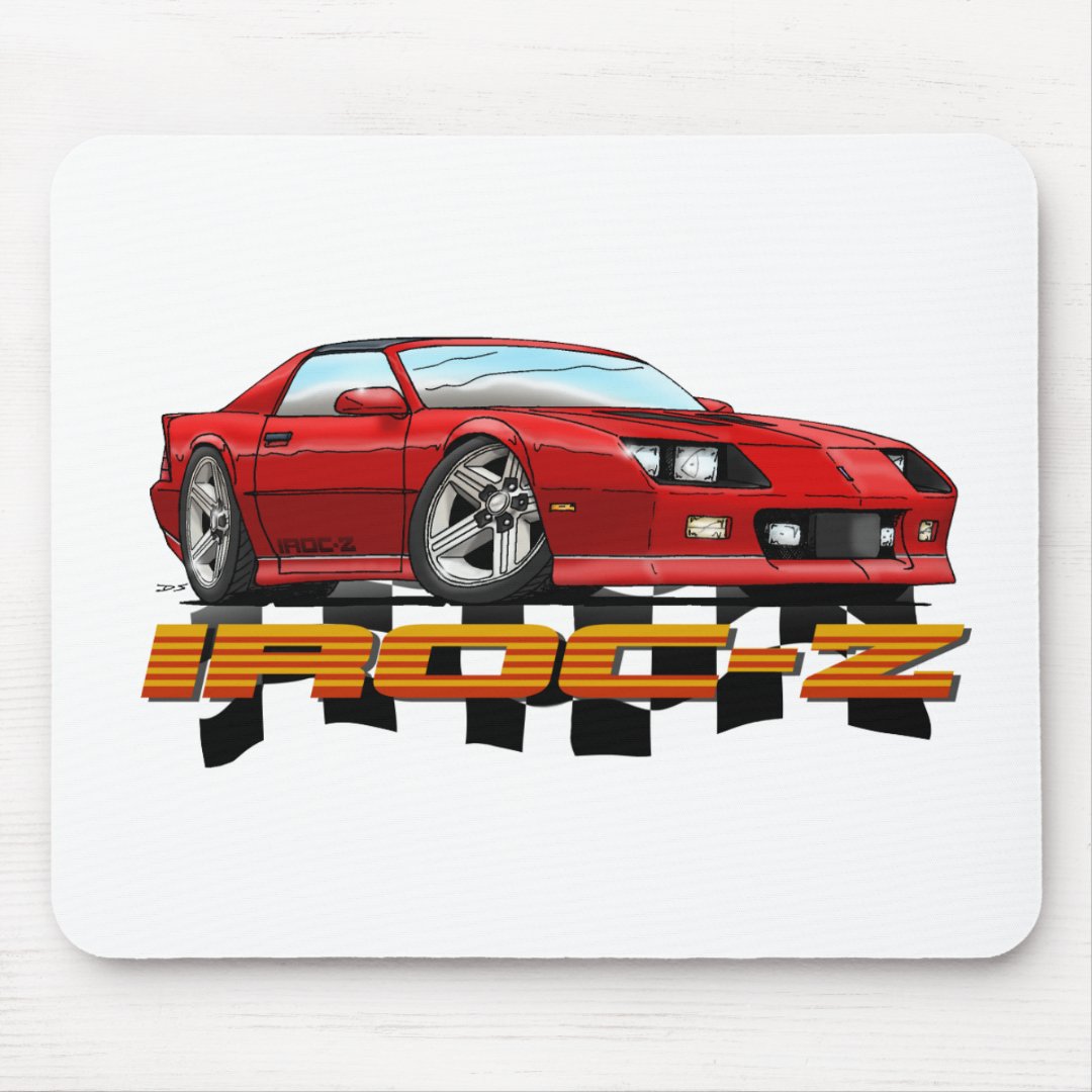 CAMARO_IROC_Z_red Mouse Pad | Zazzle