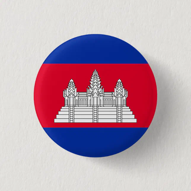Cambodia Flag Button | Zazzle