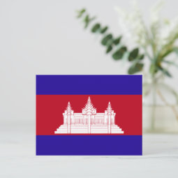 Cambodia Flag Postcard | Zazzle