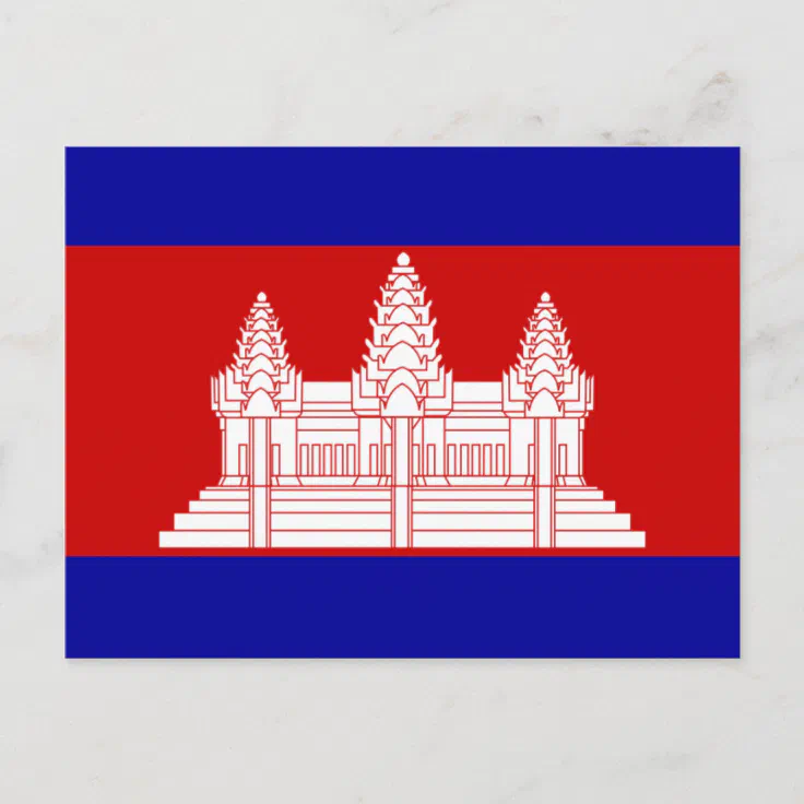 Cambodia Flag Postcard | Zazzle