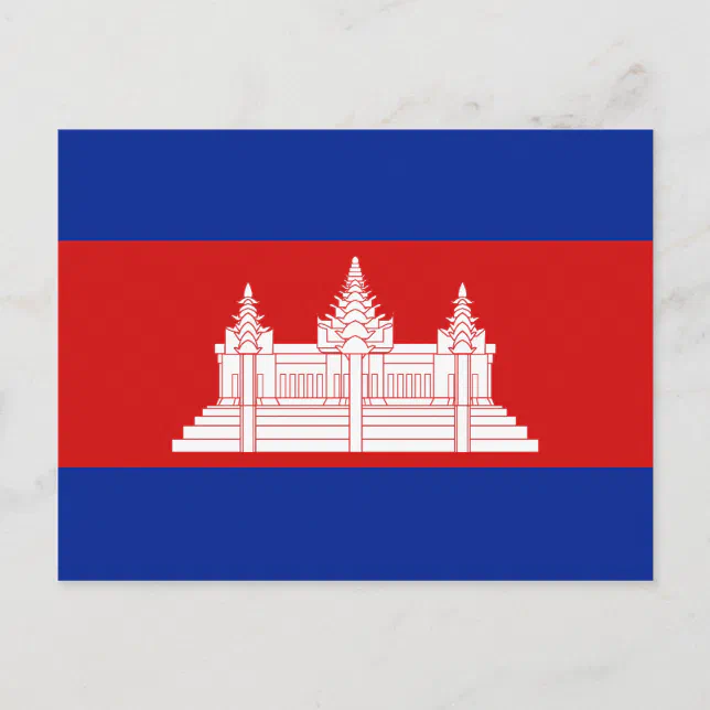 Cambodia Flag Postcard | Zazzle