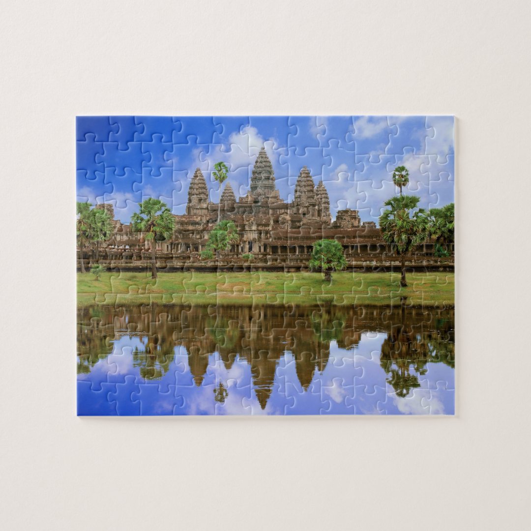 Cambodia, Kampuchea, Angkor Wat temple. Jigsaw Puzzle | Zazzle