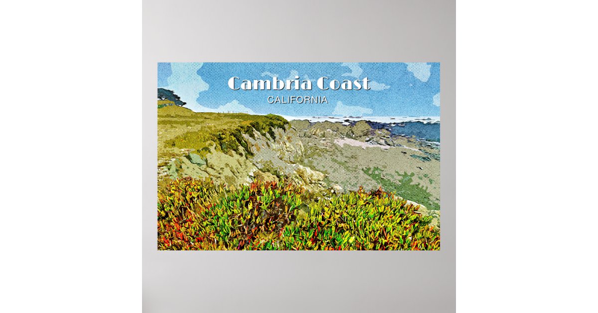 Cambria Coast Poster | Zazzle