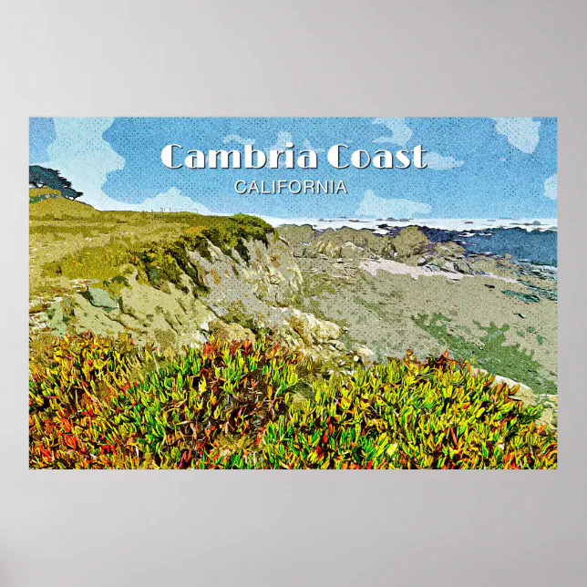 Cambria Coast Poster | Zazzle