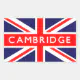 Cambridge : British Flag Rectangular Sticker | Zazzle