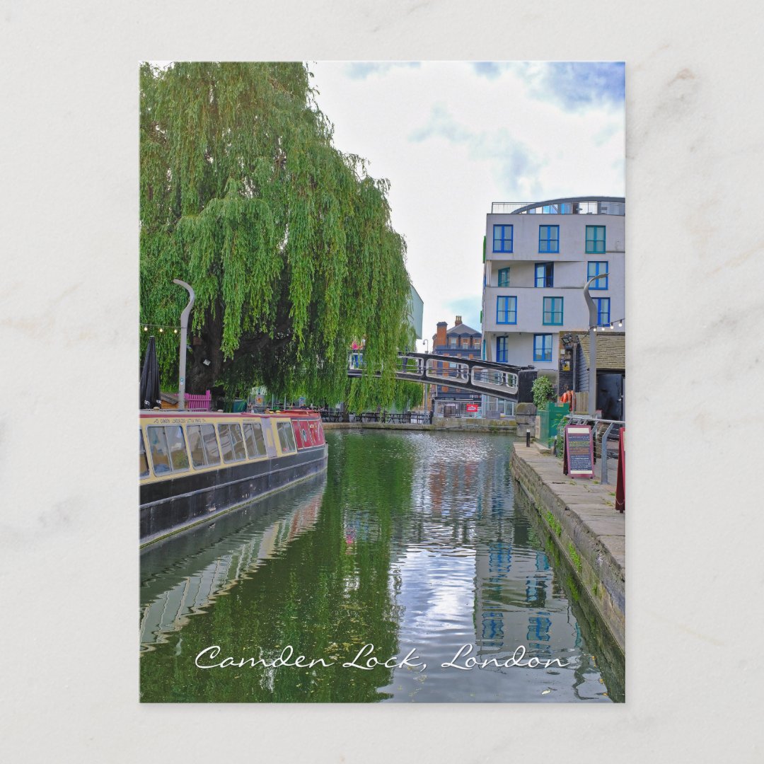 Camden Lock Postcard, London UK Postcard | Zazzle