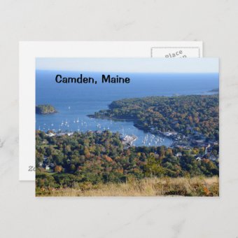 Camden, Maine harbor Postcard | Zazzle