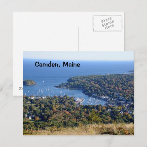 Camden, Maine harbor Postcard | Zazzle