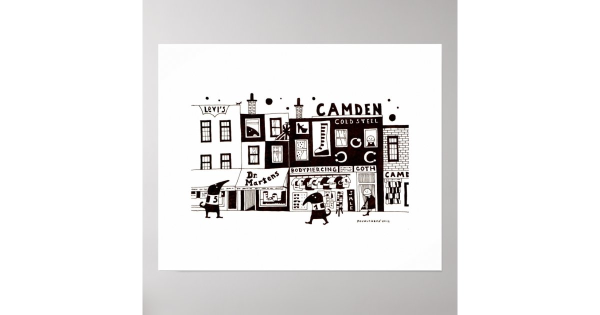 Camden Scene Poster | Zazzle