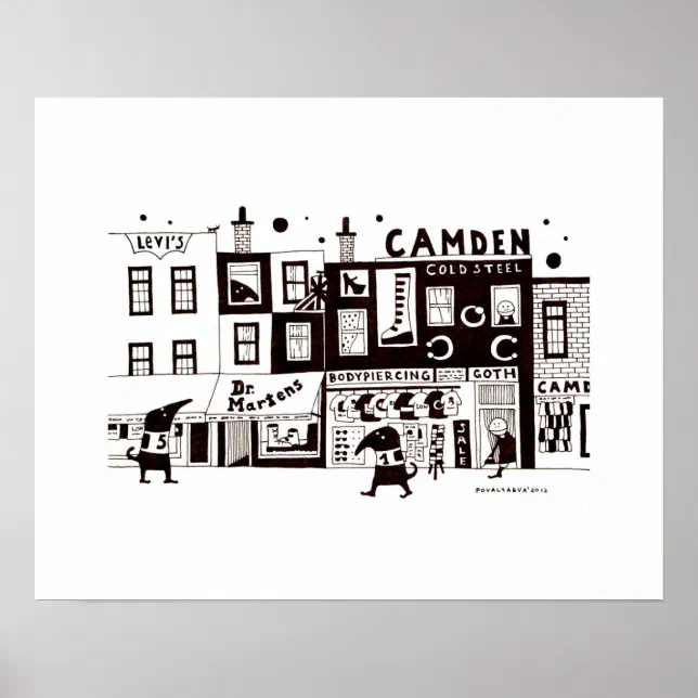 Camden Scene Poster | Zazzle
