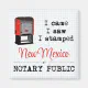 Came Saw Stamped Notary Public New Mexico Magnet | Zazzle