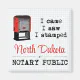 Came Saw Stamped Notary Public North Dakota Magnet | Zazzle