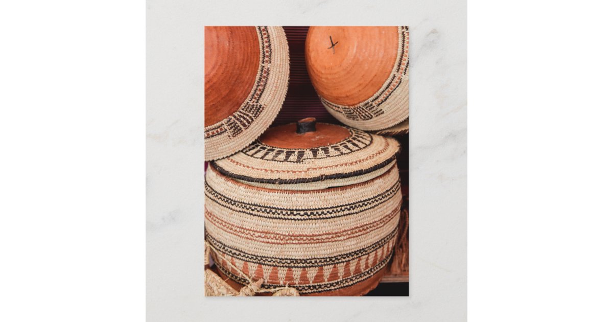 Camel Basket from Sultanate of Oman Postcard | Zazzle