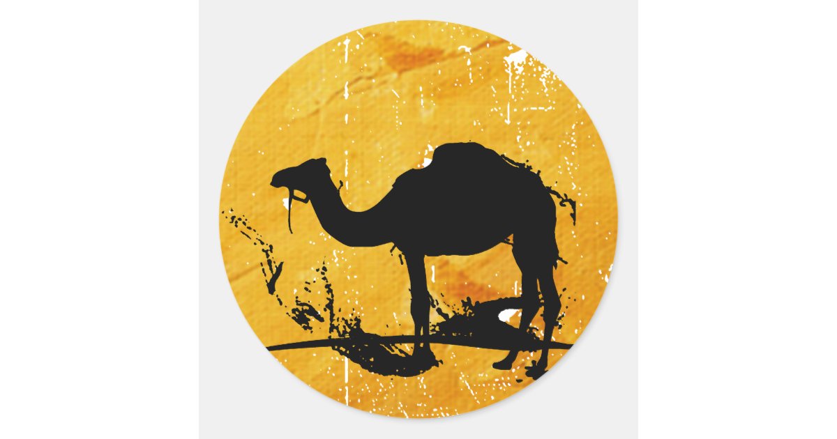 Camel Classic Round Sticker | Zazzle