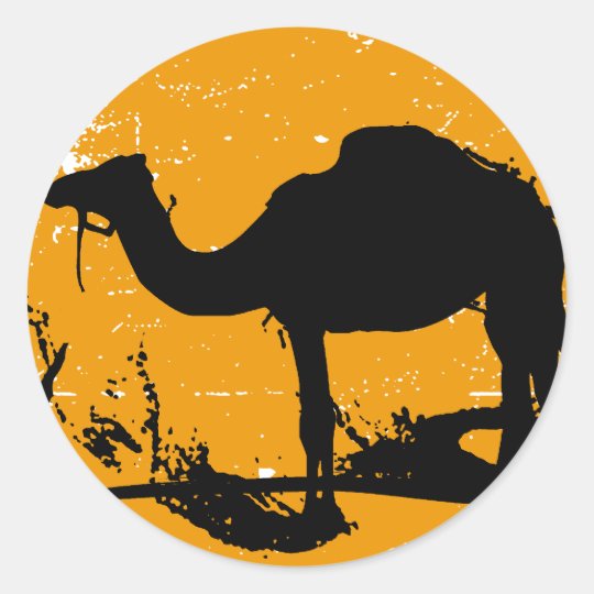 Camel Classic Round Sticker | Zazzle.com
