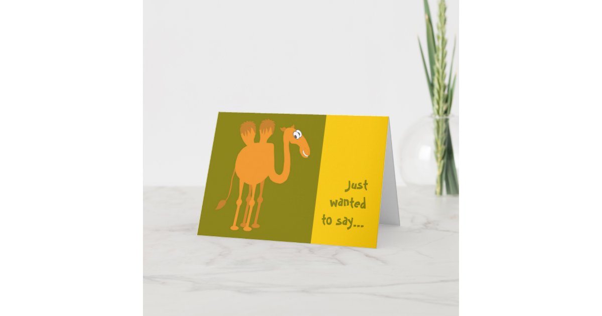 Camel Greeting Card | Zazzle