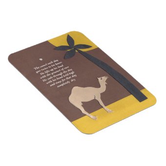 Camel poem magnet | Zazzle