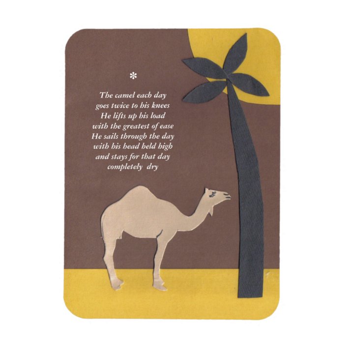 Camel poem magnet | Zazzle.com