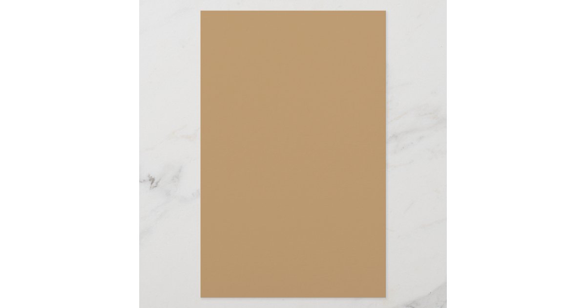 Camel Solid Color Stationery | Zazzle