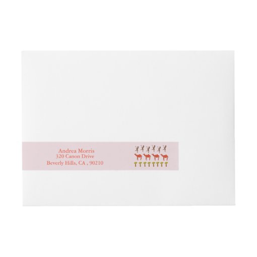 Camels, Monkeys Art Wrap Around Address Labels | Zazzle