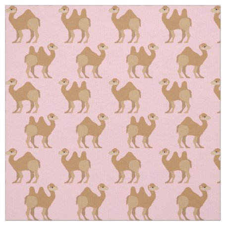Camels Print Fabric Black | Zazzle