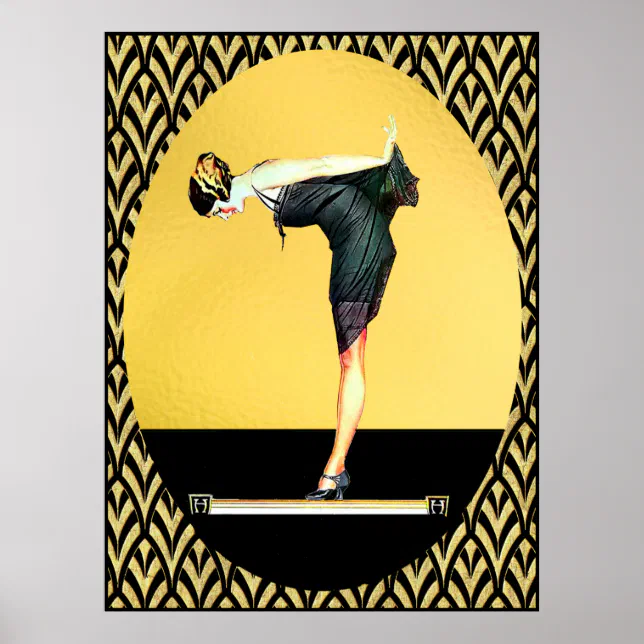 Cameo Art Deco Poster | Zazzle