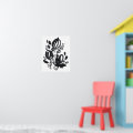 Cameo Bloom - Black and White Poster | Zazzle