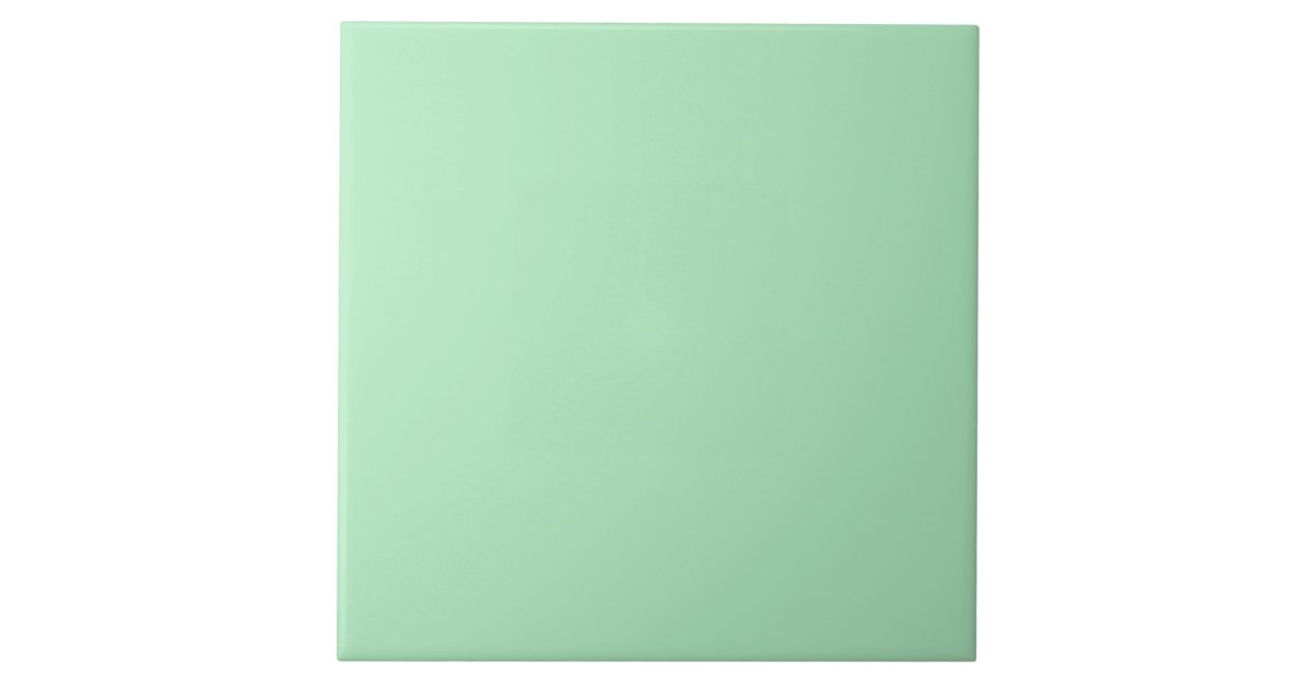 Cameo Green Mint 2015 Color Trend Template Ceramic Tile | Zazzle