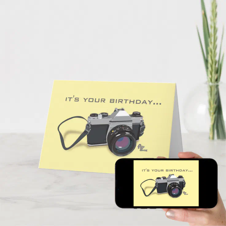 Camera Birthday Card | Zazzle