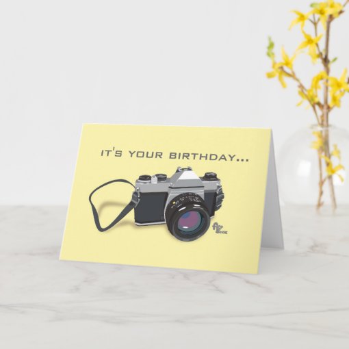 Camera Birthday Card | Zazzle