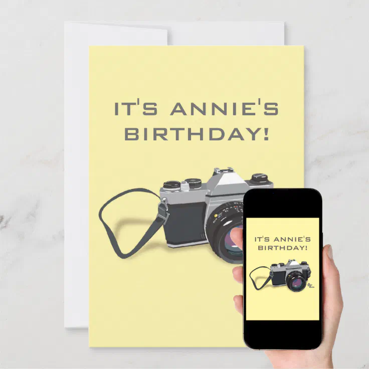 Camera Birthday Invitation | Zazzle