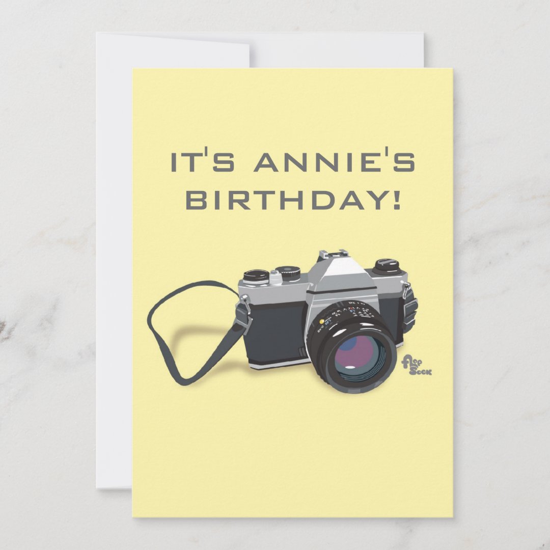 Camera Birthday Invitation | Zazzle