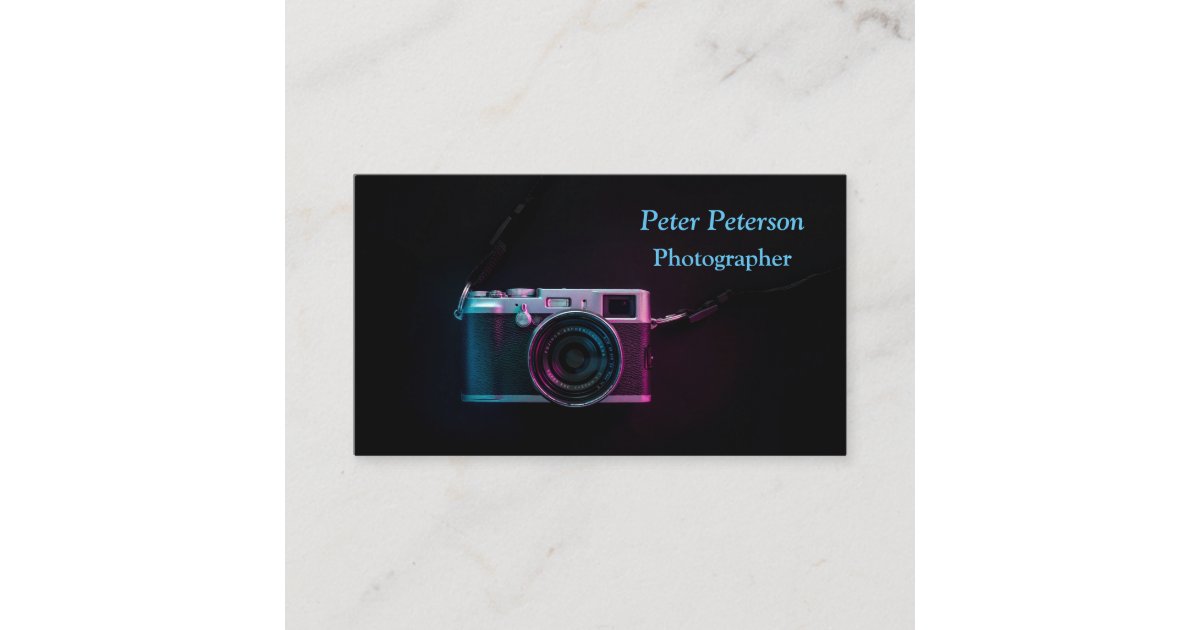 Camera Business Card | Zazzle