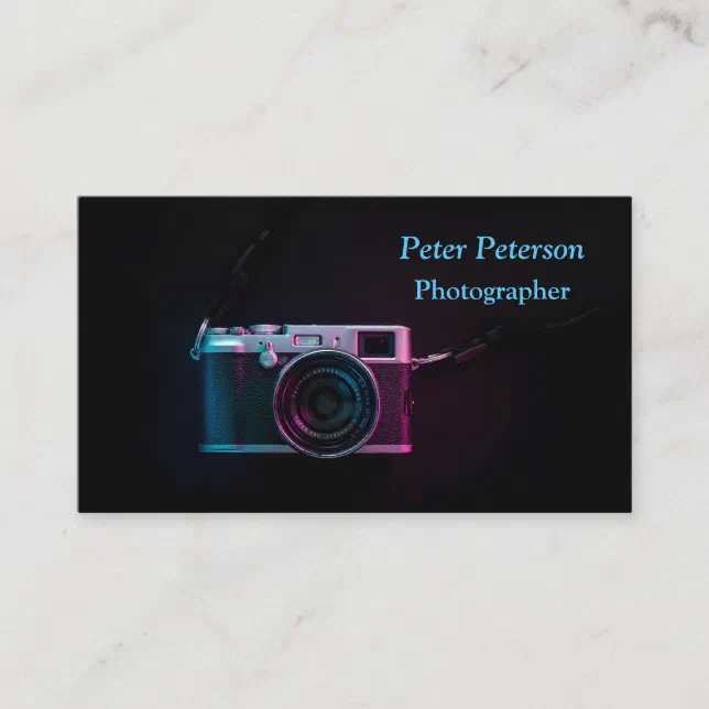 Camera Business Card | Zazzle