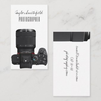 Camera Business Card | Zazzle