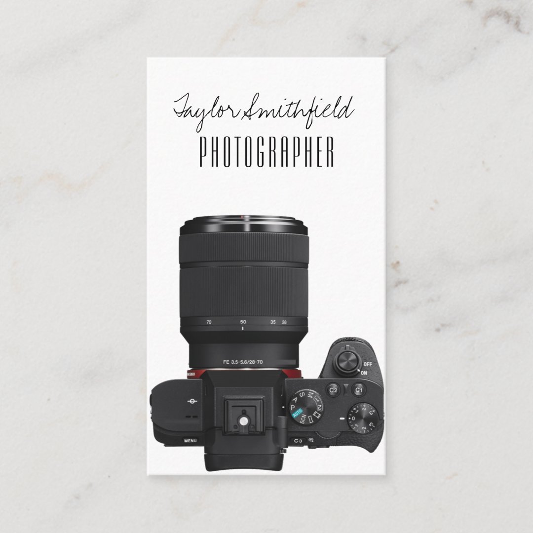 Camera Business Card | Zazzle