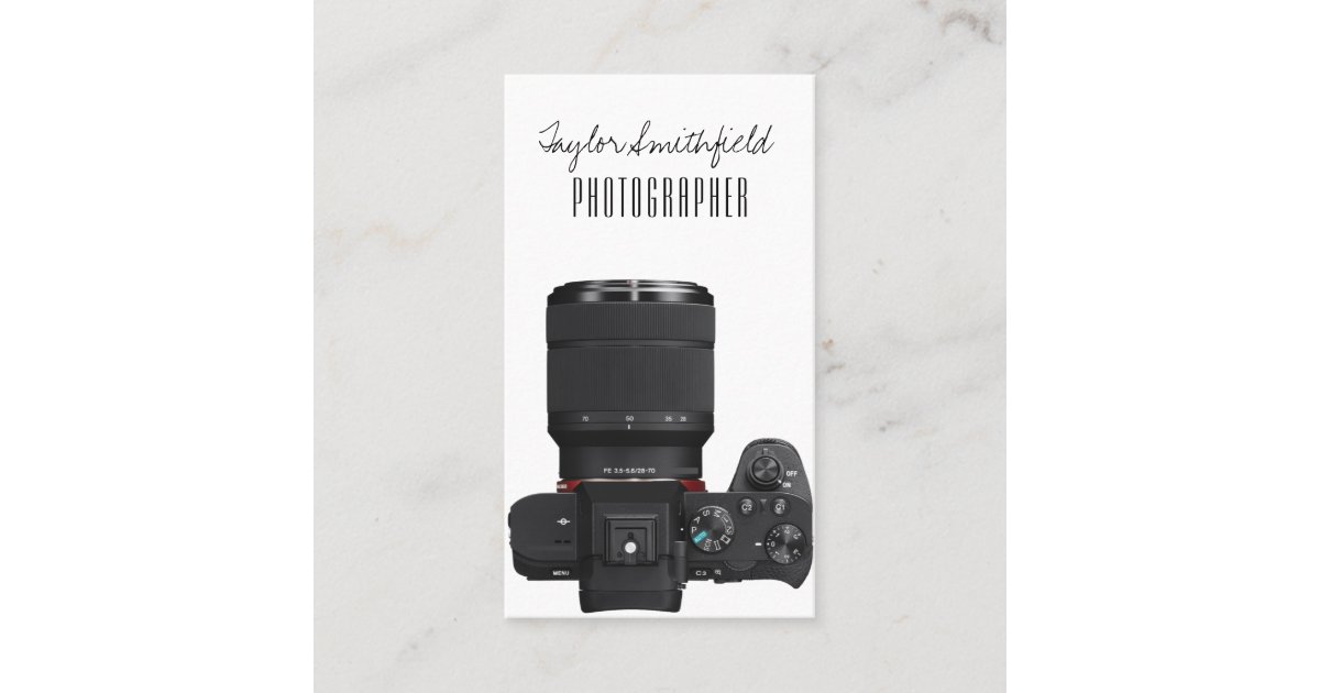Camera Business Card | Zazzle