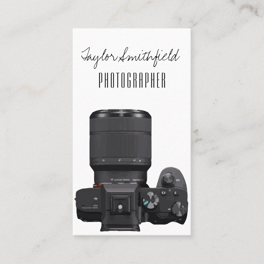 Camera Business Card | Zazzle