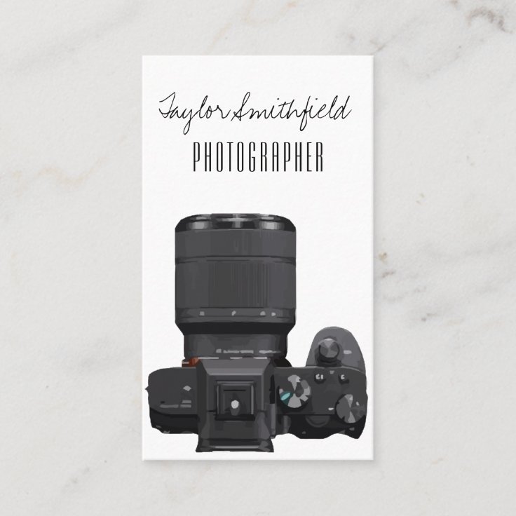 Camera Business Card | Zazzle