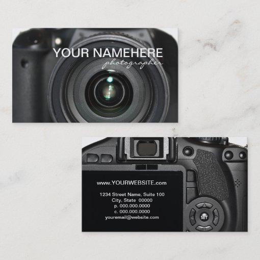 Camera Business Cards | Zazzle