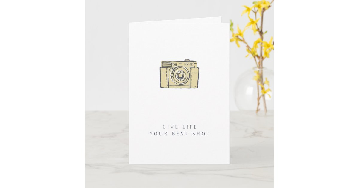 Camera - Congratulations | Encouragement Card | Zazzle