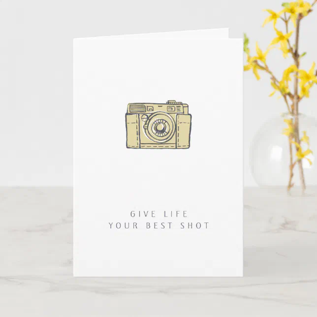 Camera - Congratulations | Encouragement Card | Zazzle