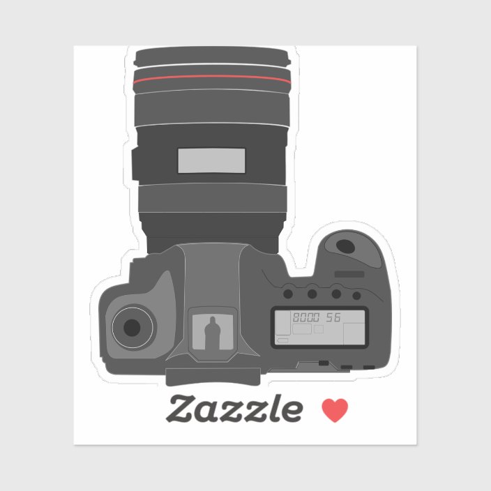 Camera DSLR Photography Sticker | Zazzle.com