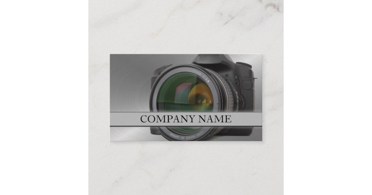 Camera Lens Business Card | Zazzle