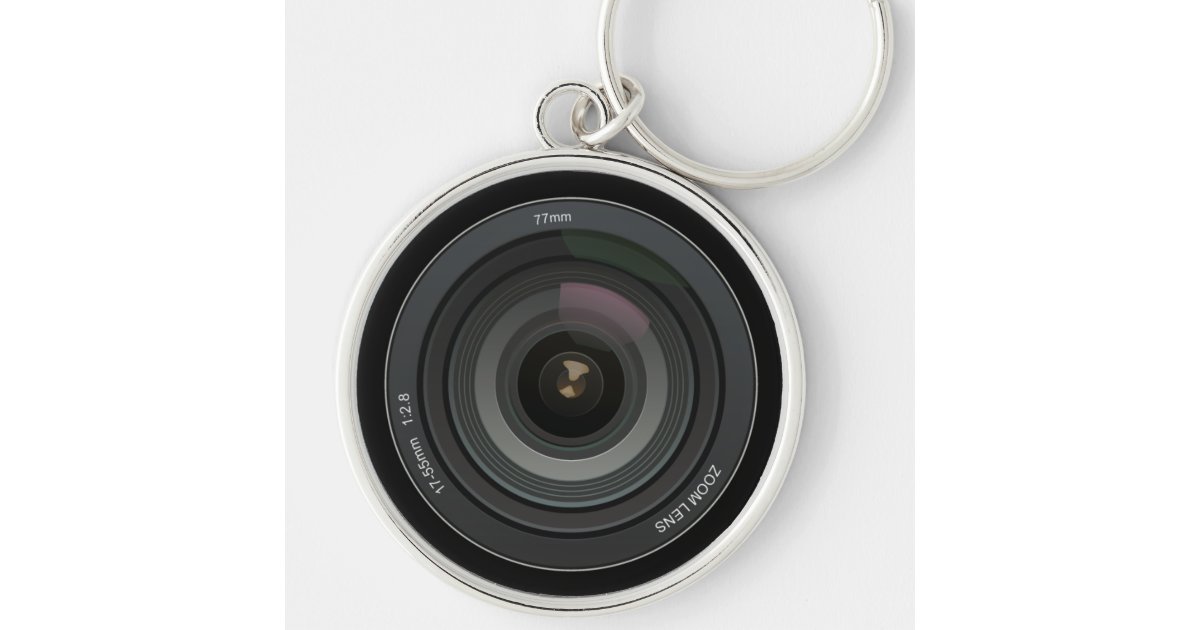 Camera Lens Keychain | Zazzle