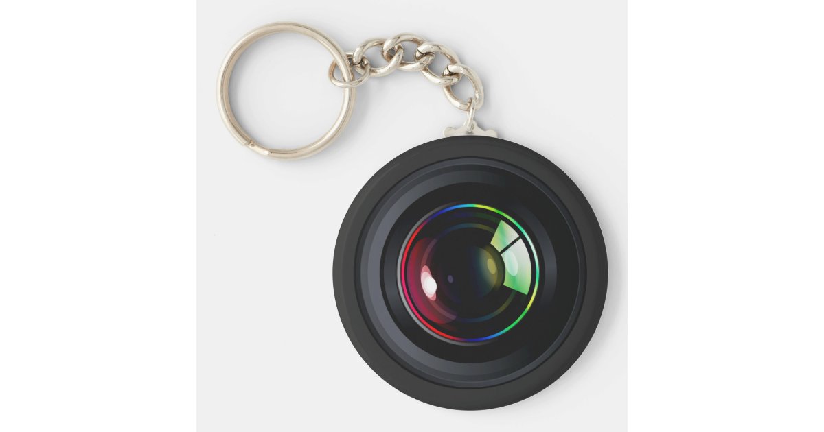 CAMERA LENS KEYCHAIN | Zazzle.com