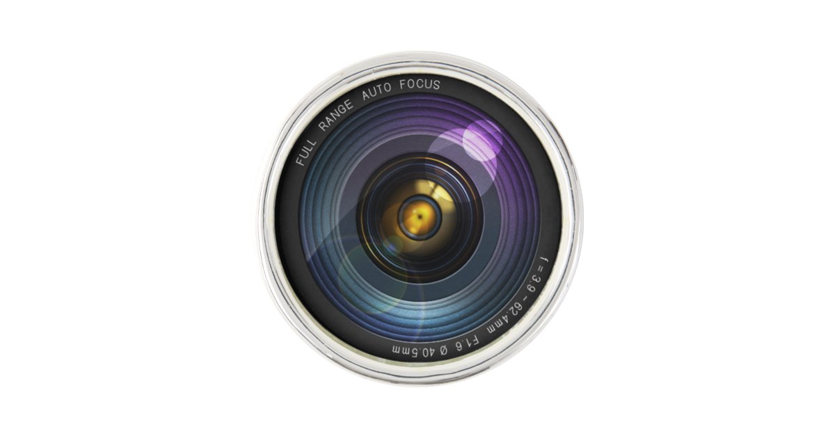 Camera Lens Lapel Pin | Zazzle
