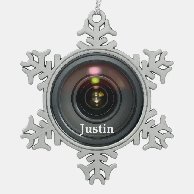 Camera Lens Ornament Customize it! | Zazzle