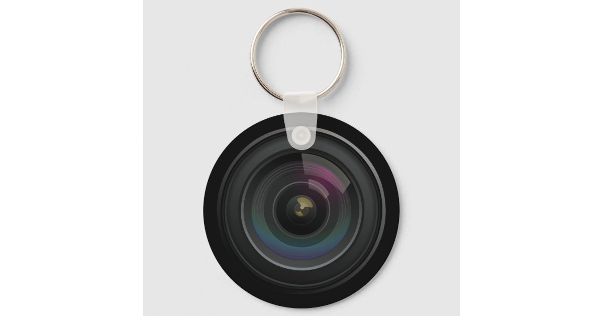 Camera Lens Photographer keychain | Zazzle