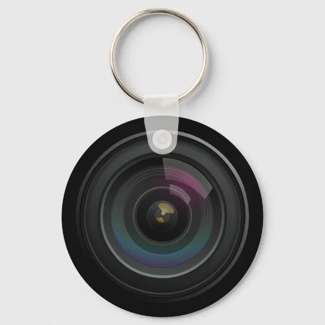 Camera Lens Photographer keychain | Zazzle